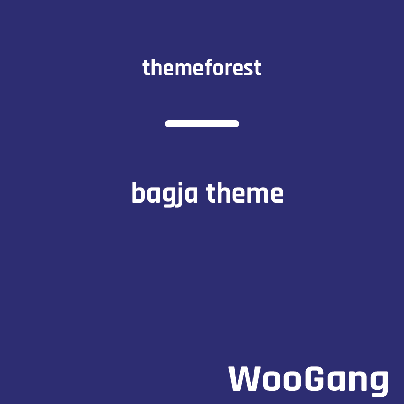 Bagja - Responsive Multi Concept & One Page Portfo - WooGang